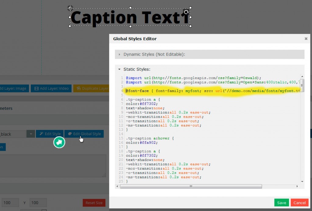 How to use custom font in Slider Revolution Magento Extension ...